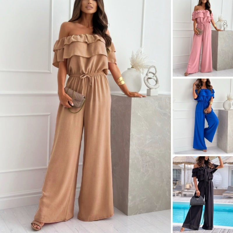 🌺Women’s Off Shoulder Ruffle Jumpsuit🍑 – needlnd